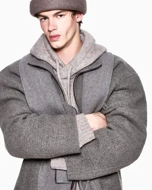 Giorgio Armani Oversized Alpaca And Wool Knit Hoodie