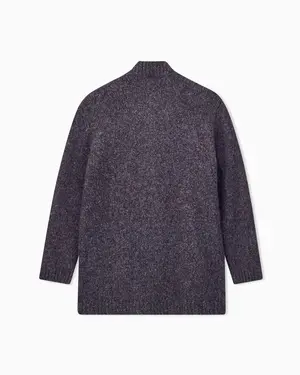 Giorgio Armani Blazer Oversized Plain Knit In Cashmere And Silk