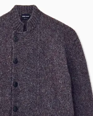 Giorgio Armani Blazer Oversized Plain Knit In Cashmere And Silk