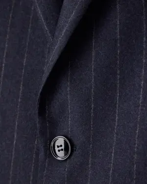 Giorgio Armani Slim-fit Single-breasted Suit In Pinstripe Flannel Soho