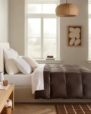 Quince Premium Sateen Down Alternative Comforter - Espresso
