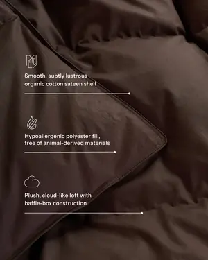 Quince Premium Sateen Down Alternative Comforter - Espresso