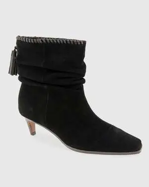 Splendid Jose Suede Ankle Booties With Tassel Detail