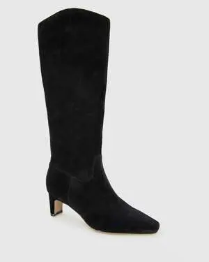 Splendid Jack Tall Suede Boot - Black