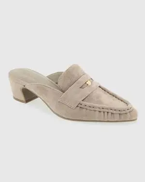 Splendid Lotus Suede Mule Loafer - Beige