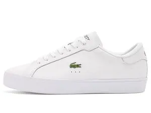 Lacoste Powercourt Graphic Leather Sneakers - White