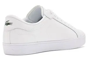 Lacoste Powercourt Graphic Leather Sneakers - White