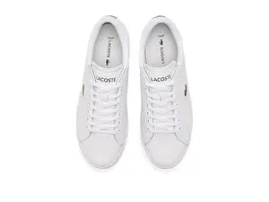 Lacoste Powercourt Graphic Leather Sneakers - White