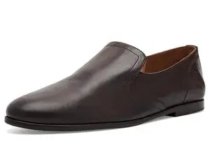 THE FRYE COMPANY Faith Slip-on Women's Flat Shoes Dark Brown Brown
