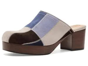 THE FRYE COMPANY Campus Clogs Patchwork Clog/mule Shoes Multi - Blue