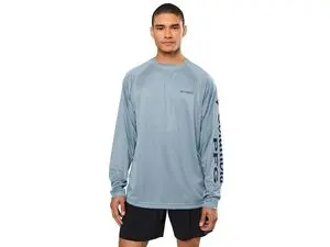 Columbia Pfg Terminal Tackle Long Sleeve Shirt Clothing Dockside Heather/collegiate Navy - Blue