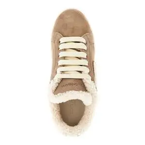 Dolce & Gabbana Suede And Shearling Portofino Sneakers