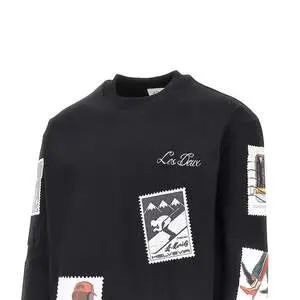 LES DEUX Printed Cotton T-hirt