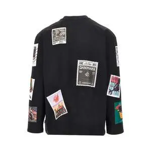LES DEUX Printed Cotton T-hirt
