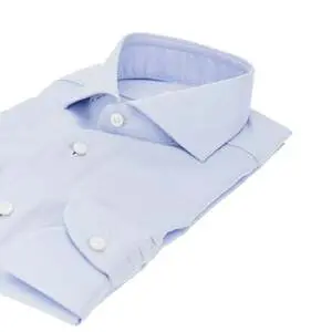 XACUS Cotton Tailor Fit 'travel' Shirt - Blue