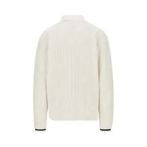 LES DEUX Knitted Polo Hirt With Logo Embroidery