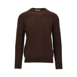BALLANTYNE Cashmere Crewneck Sweater - Brown