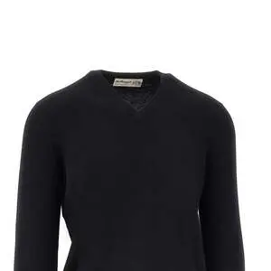 BALLANTYNE V-neck Cashmere Sweater - Black