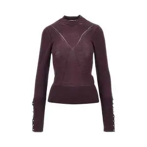 Rabanne Ilk And Merino Wool-blend Weater