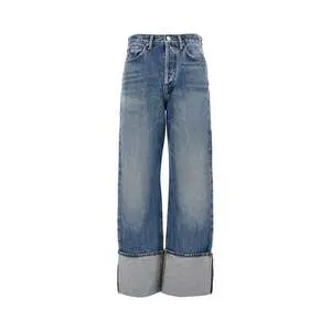 AGOLDE Cotton Denim 'liberty' Jeans - Blue