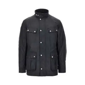 BARBOUR INTERNATIONAL Duke Waxed Cotton Jacket - Black