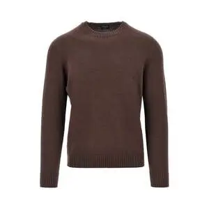 DRUMOHR Merino Wool Knitted Sweater - Brown