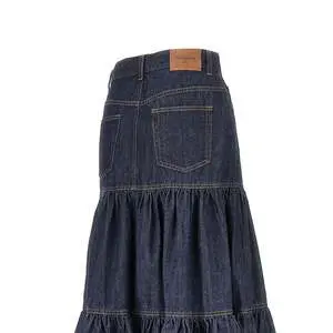Saint Laurent Denim Maxi Skirt