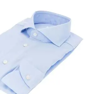 XACUS Cotton Tailor Fit 'travel' Shirt - Blue