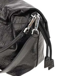Fendi Baguette Soft Bag In Leather - Black