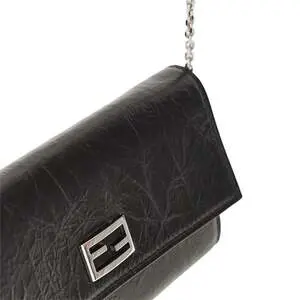 Fendi Leather Wallet With Chain