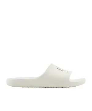 Armani Exchange Logo Slippers - White