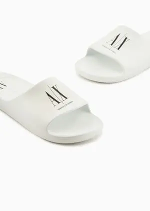 Armani Exchange Logo Slippers