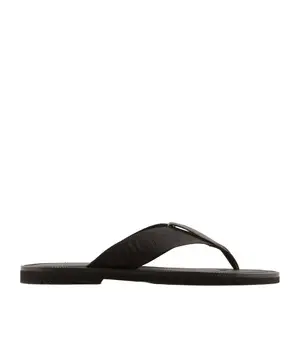 Emporio Armani Logo Slippers - Black