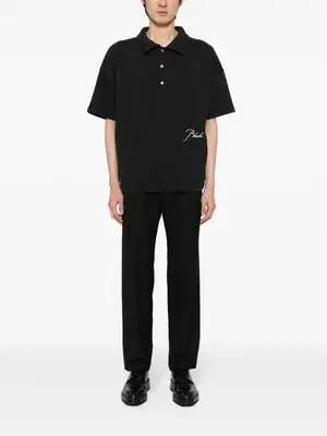 Rhude Logo-embroidered Polo Shirt