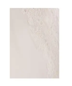 Ermanno Scervino Lace-trim Mock Neck Shirt