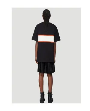 Off-White Contrasting Panels T-shirt Dress