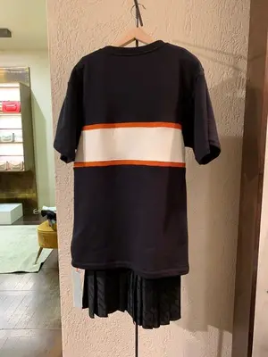 Off-White Contrasting Panels T-shirt Dress