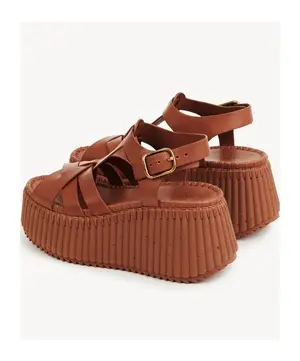 Chloé Leather Platform Sandals