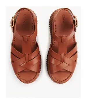 Chloé Leather Platform Sandals