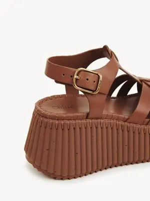 Chloé Leather Platform Sandals