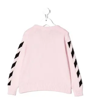 Off-White Sleeve-stripe Knitted Sweater