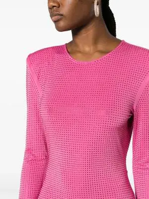 ROTATE BY BIRGER CHRISTENSEN Crystal Embellished Backless Dress