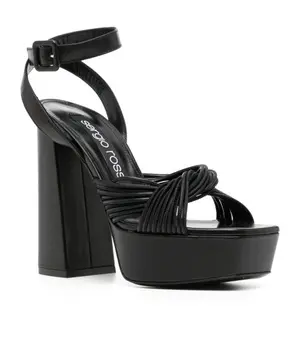 SERGIO ROSSI Square-headed High-heeled Sandals