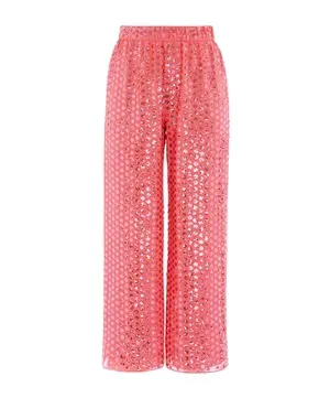 NEEDLE  THREAD Needle & Thread Raindrop Gloss Trousers
