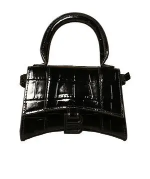 Balenciaga Mini Hourglass Da Donna In Nero