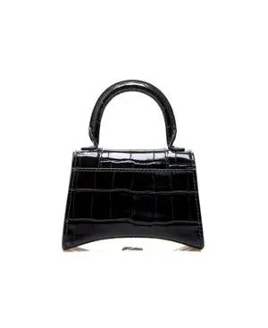 Balenciaga Mini Hourglass Da Donna In Nero