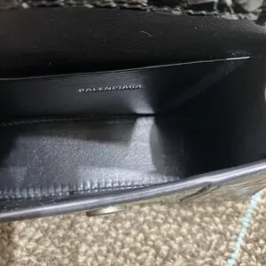 Balenciaga Mini Hourglass Da Donna In Nero