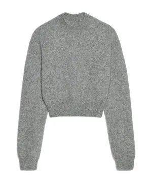 Jacquemus Logo Intarsia Knit Sweater - Gray