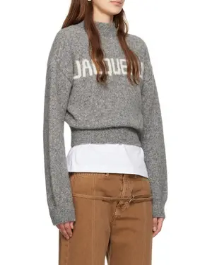 Jacquemus Logo Intarsia Knit Sweater