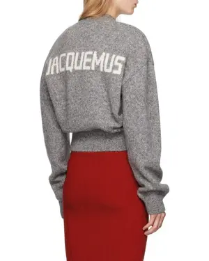 Jacquemus Logo Intarsia Knit Sweater